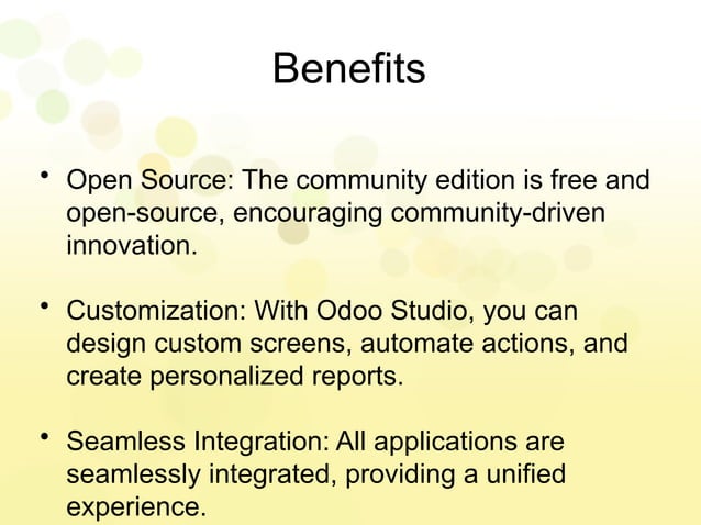 Enterprise Resource Planning ODDO System | PPTX
