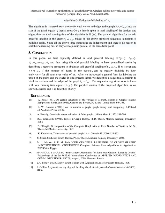 An Algorithm for Odd Graceful Labeling of the Union of Paths and Cycles ...
