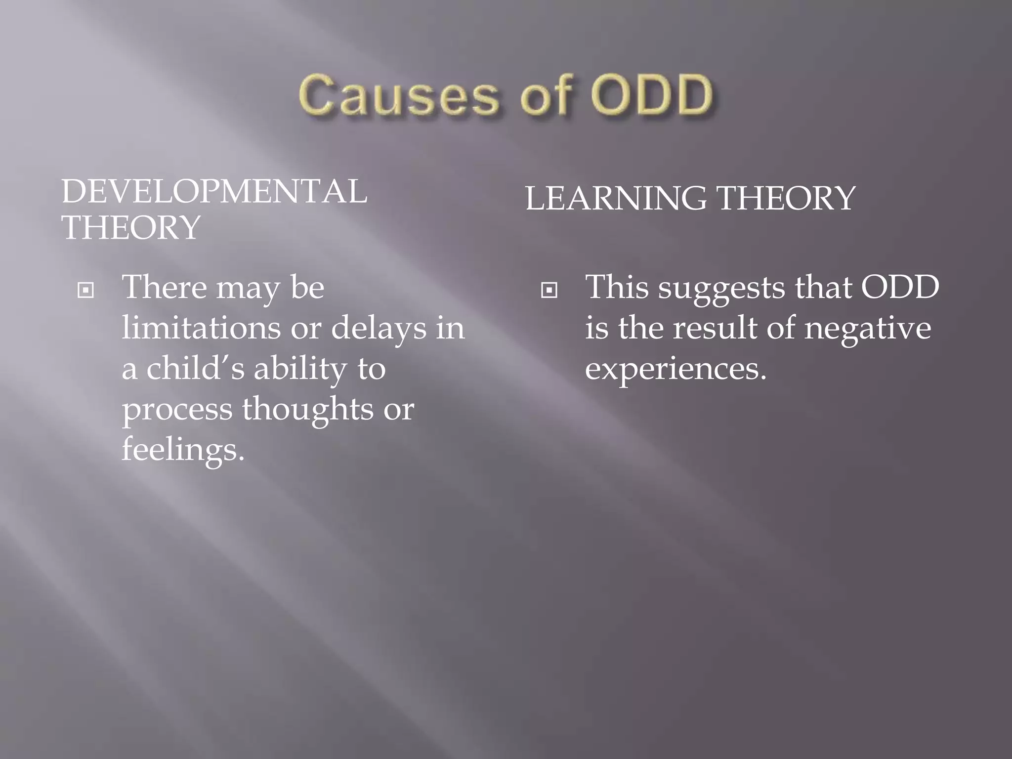 ODD presentation | PPTX