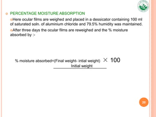 Odds ocular drug delivery system | PPT