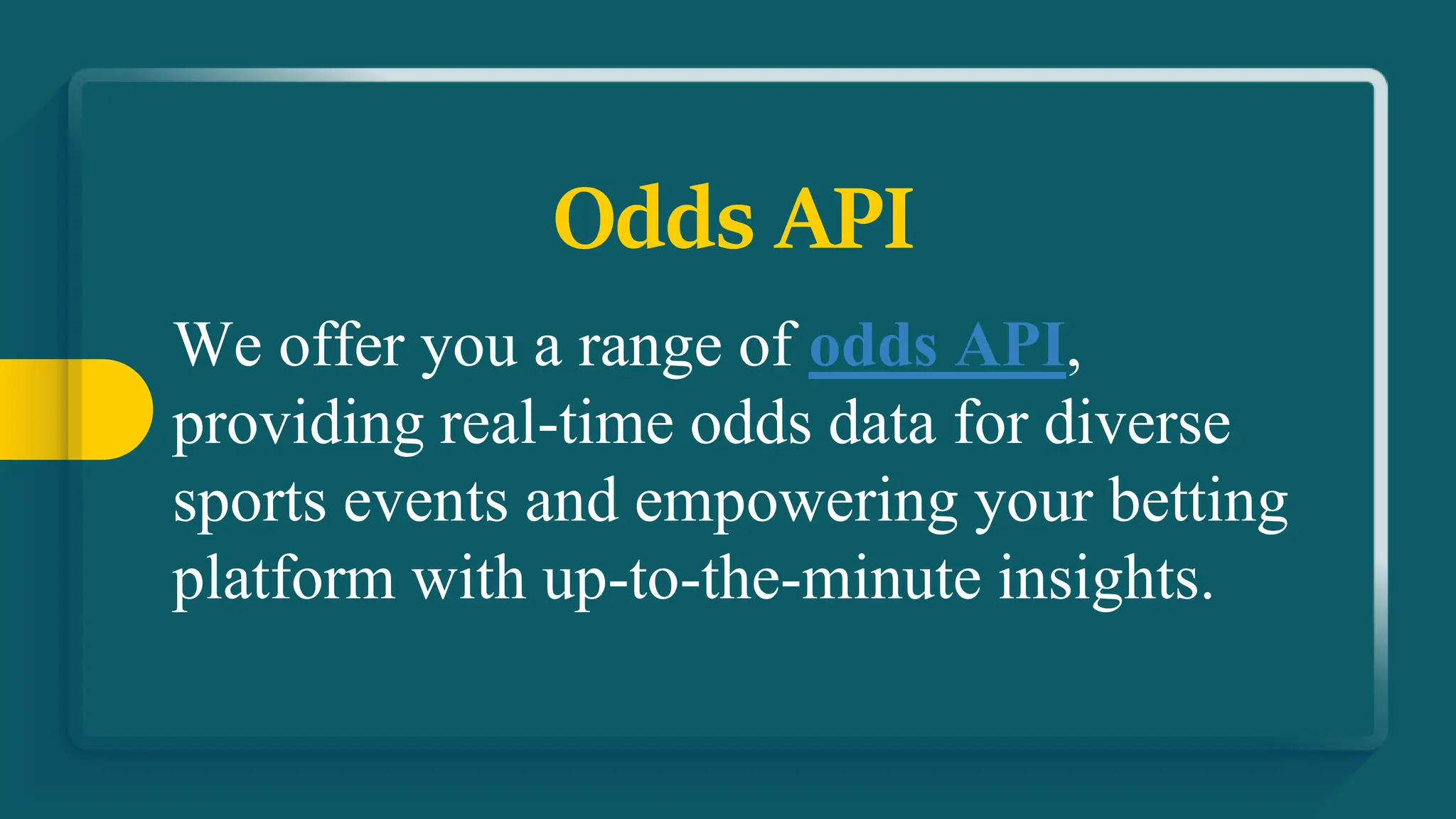 Odds API | PPTX