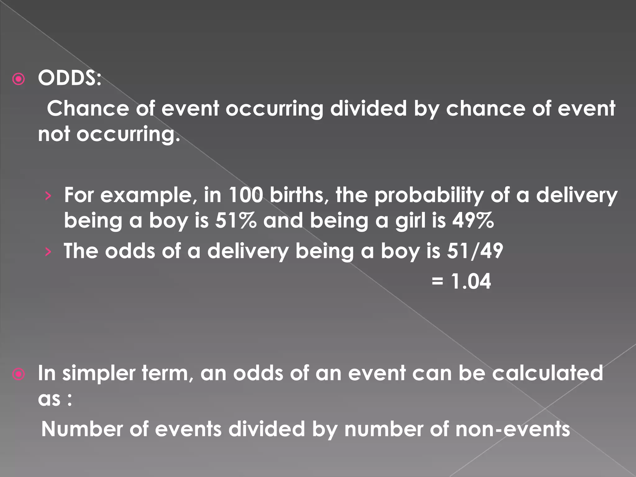 Odds ratio | PPTX