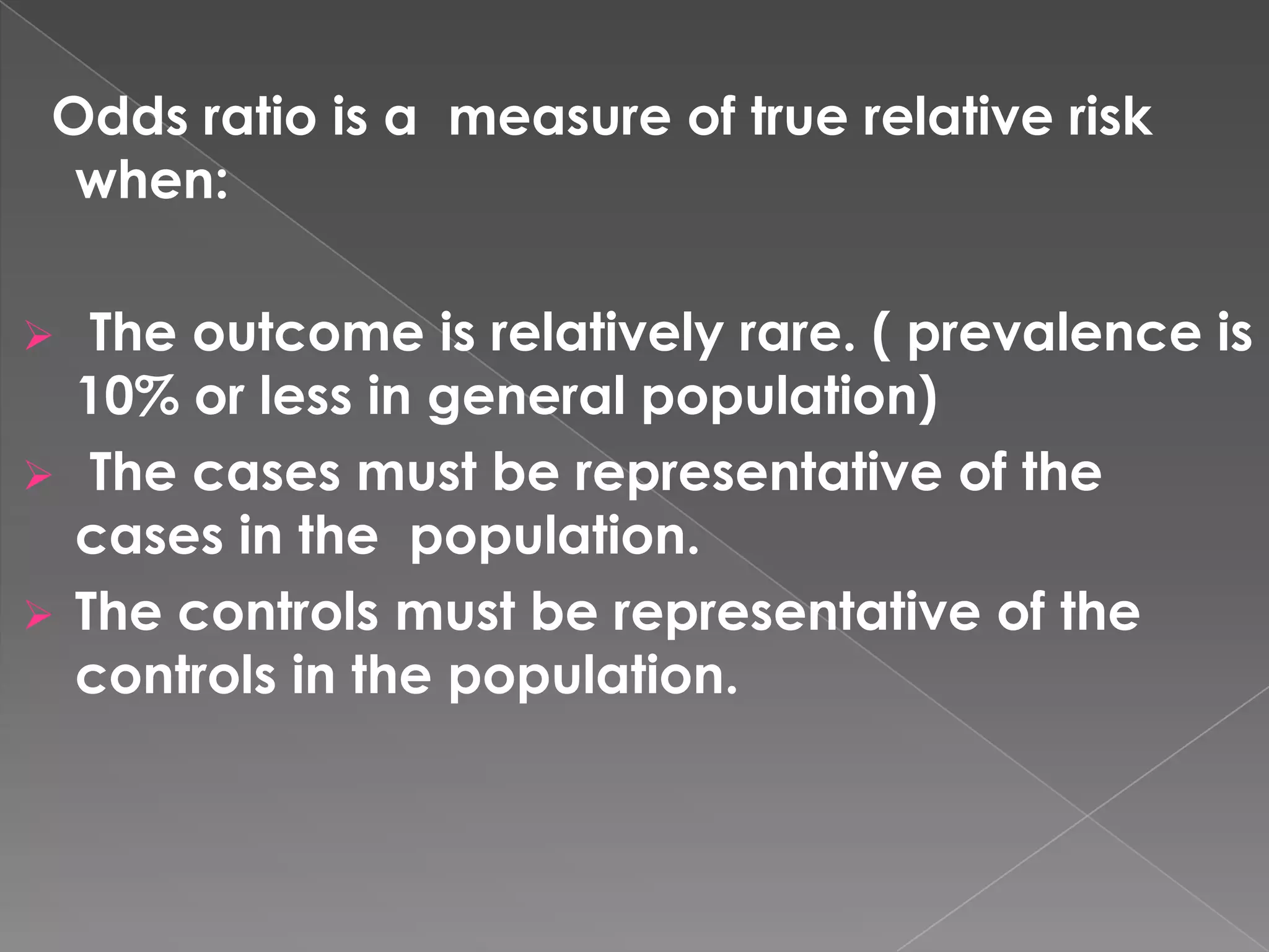 Odds ratio | PPTX | Medical Health