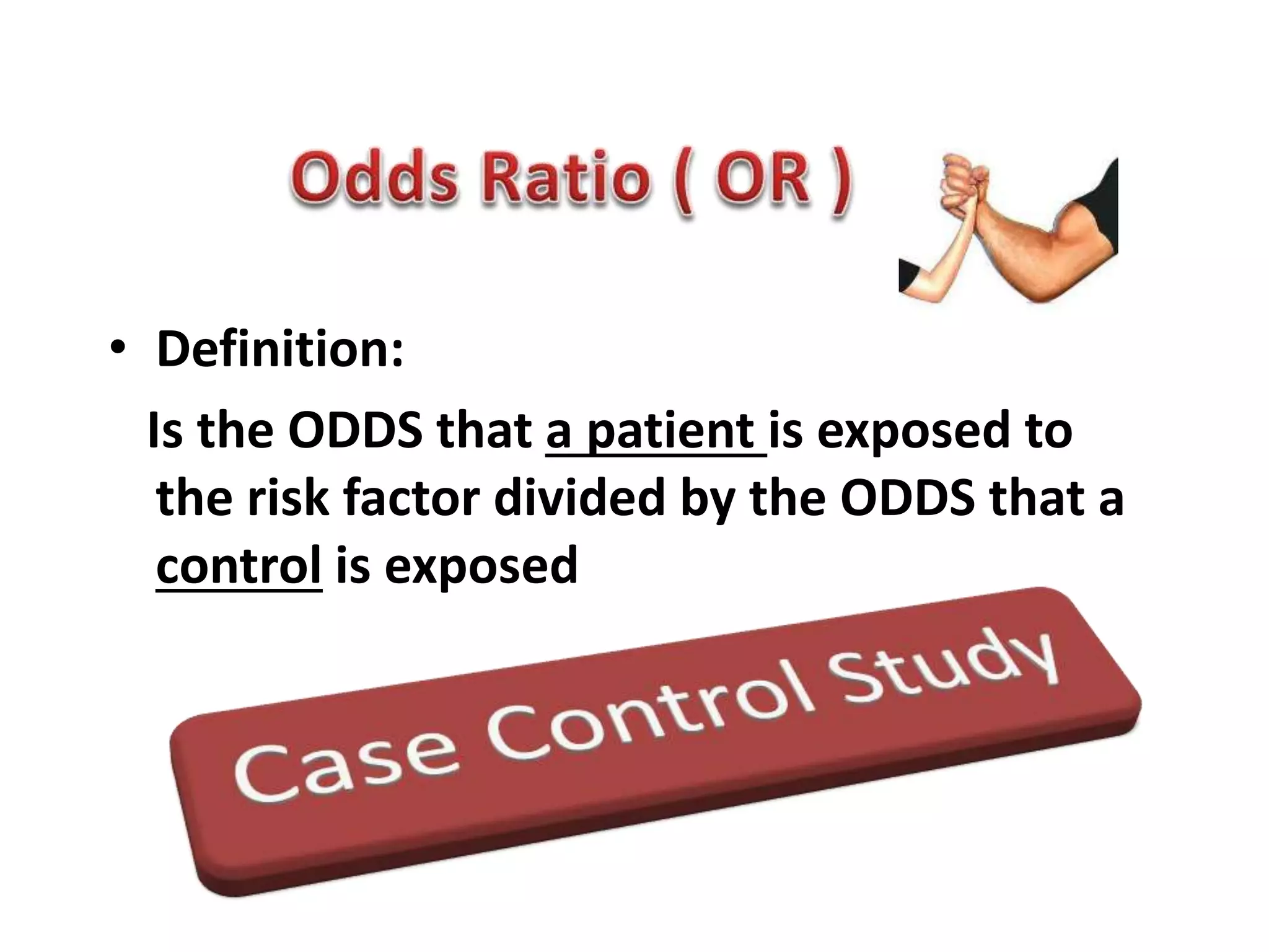 Odds ratios (Basic concepts) | PPTX