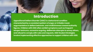 Effective ODD Student Strategies for Teachers and Parents | PDF