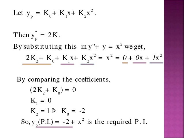 Methods Of Solving Ode