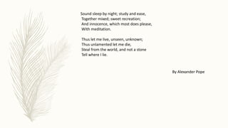 English Literature: Ode | PPTX | Poetry | Books and Literature