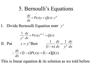 Ordinary differential equation | PPTX