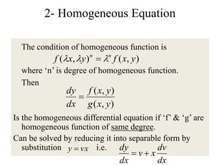 Ordinary differential equation | PPT