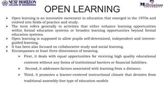 Opportunities and Challenges in Open,Distance and e-Learning -ODEL | PPTX