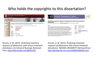 Copyright and Your Three-Article Dissertation | PPT