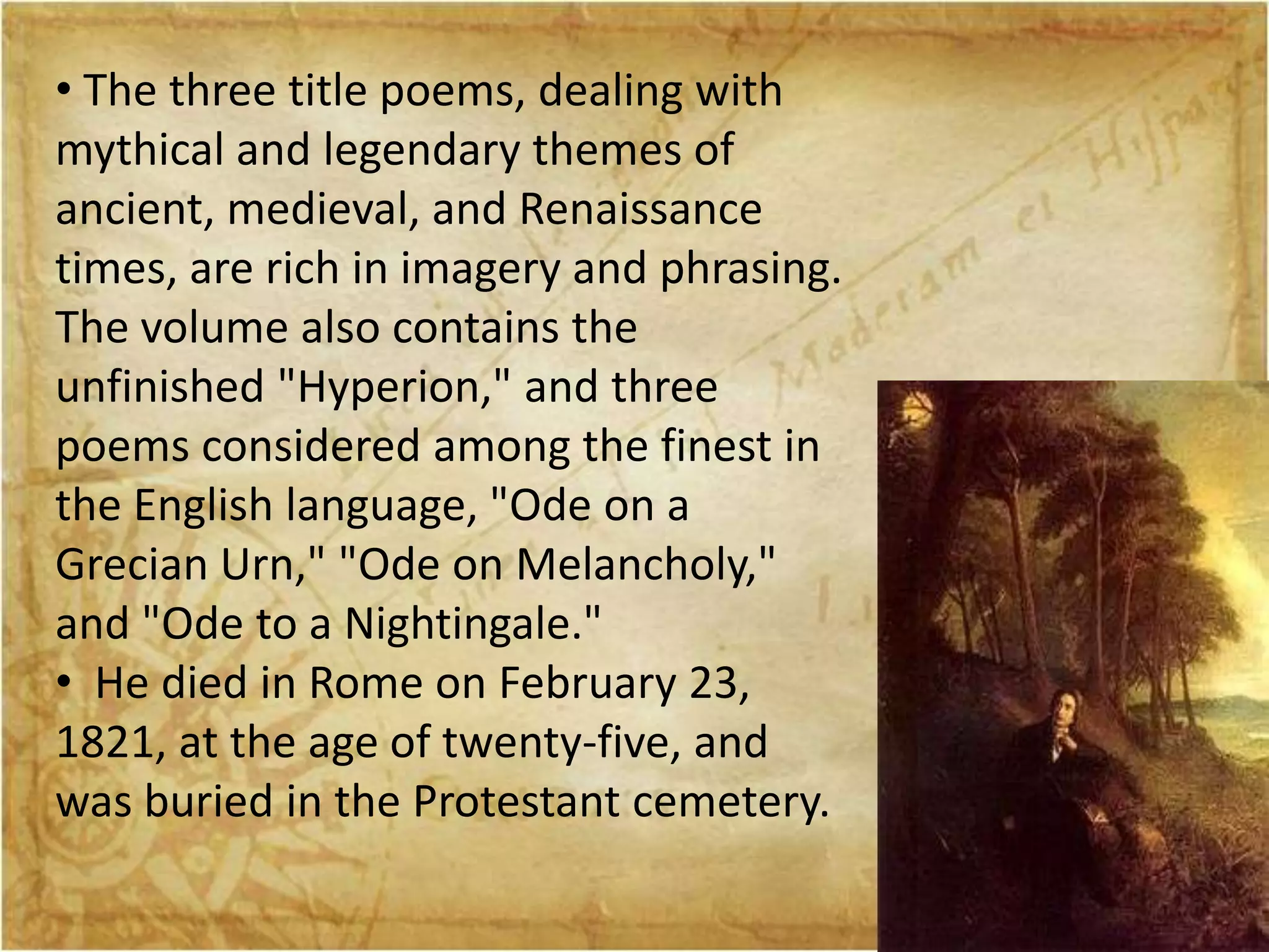 Ode on a grecian urn pres. | PPTX | Poetry | Books and Literature