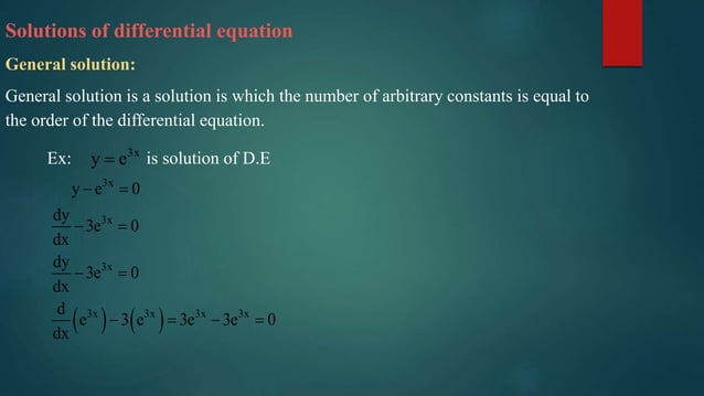 ORDINARY DIFFERENTIAL EQUATION | PPTX | Programming Languages | Computing