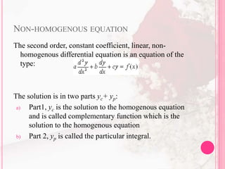 APPLICATION OF HIGHER ORDER DIFFERENTIAL EQUATIONS | PPTX
