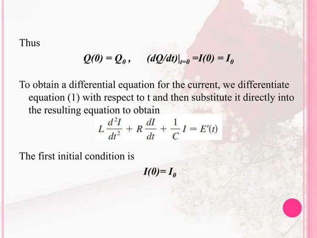 APPLICATION OF HIGHER ORDER DIFFERENTIAL EQUATIONS | PPTX