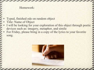 Odes | PPT