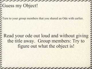 Odes | PPT