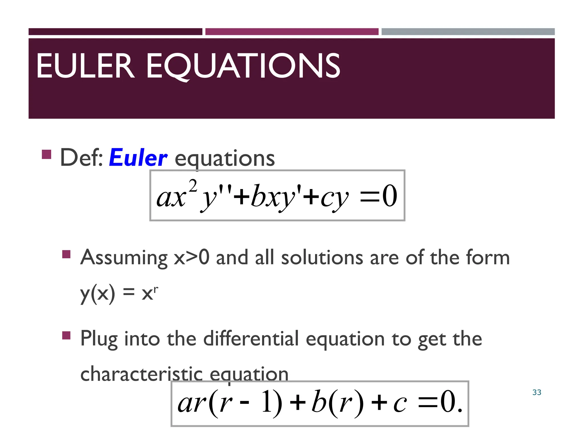 Ordinary differential equation Presentation | PPT