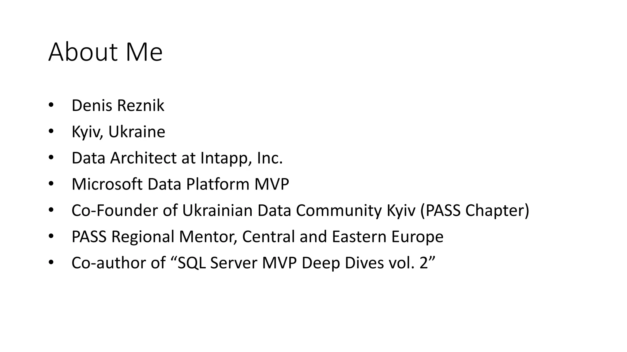 Odessa .net-user-group-sql-server-2019-hidden-gems by Denis Reznik | PPT