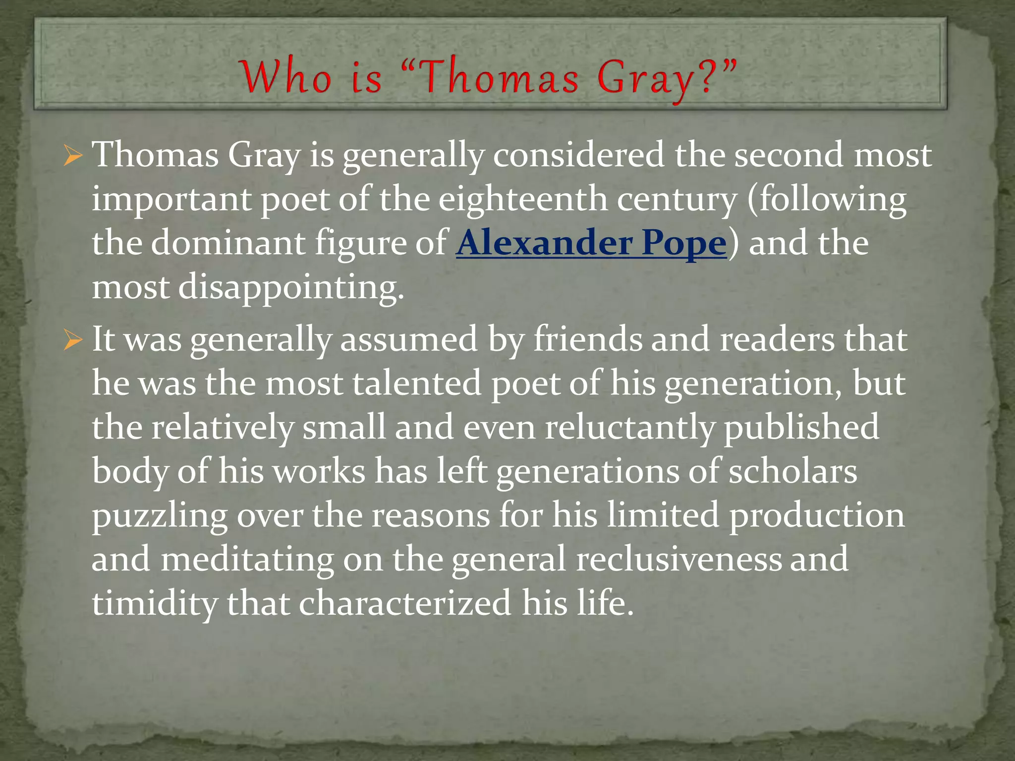 Ode to Adversity by Thomas Gray | PPSX