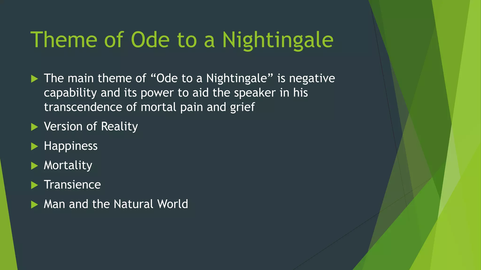 Ode to a nightingale john keats | PPTX