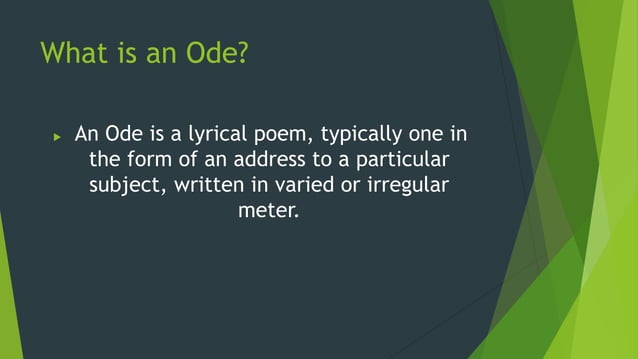 Ode to a nightingale john keats | PPTX | Birds | Pets