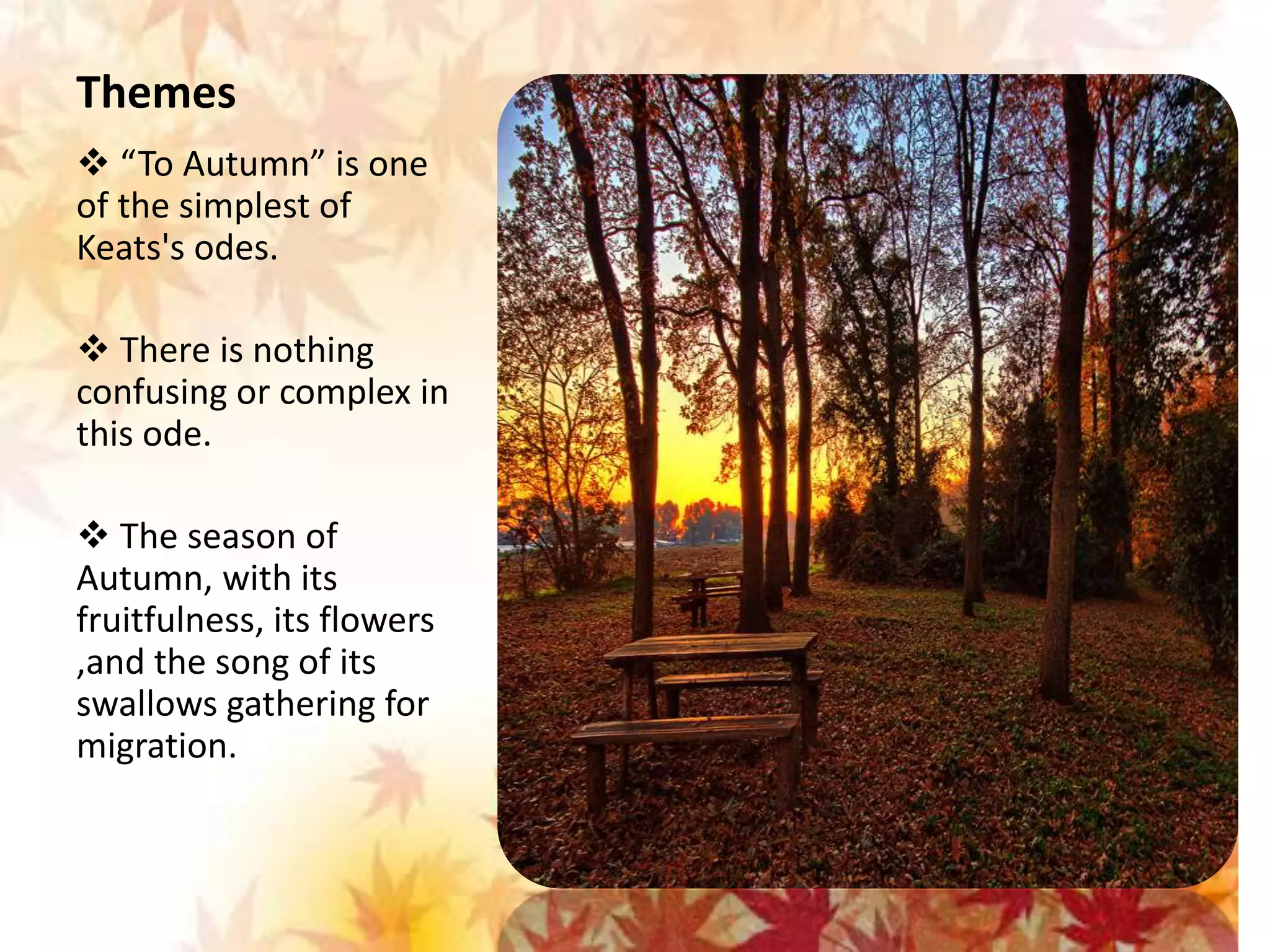 Ode to autumn | PPTX