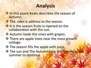 Ode to autumn | PPTX