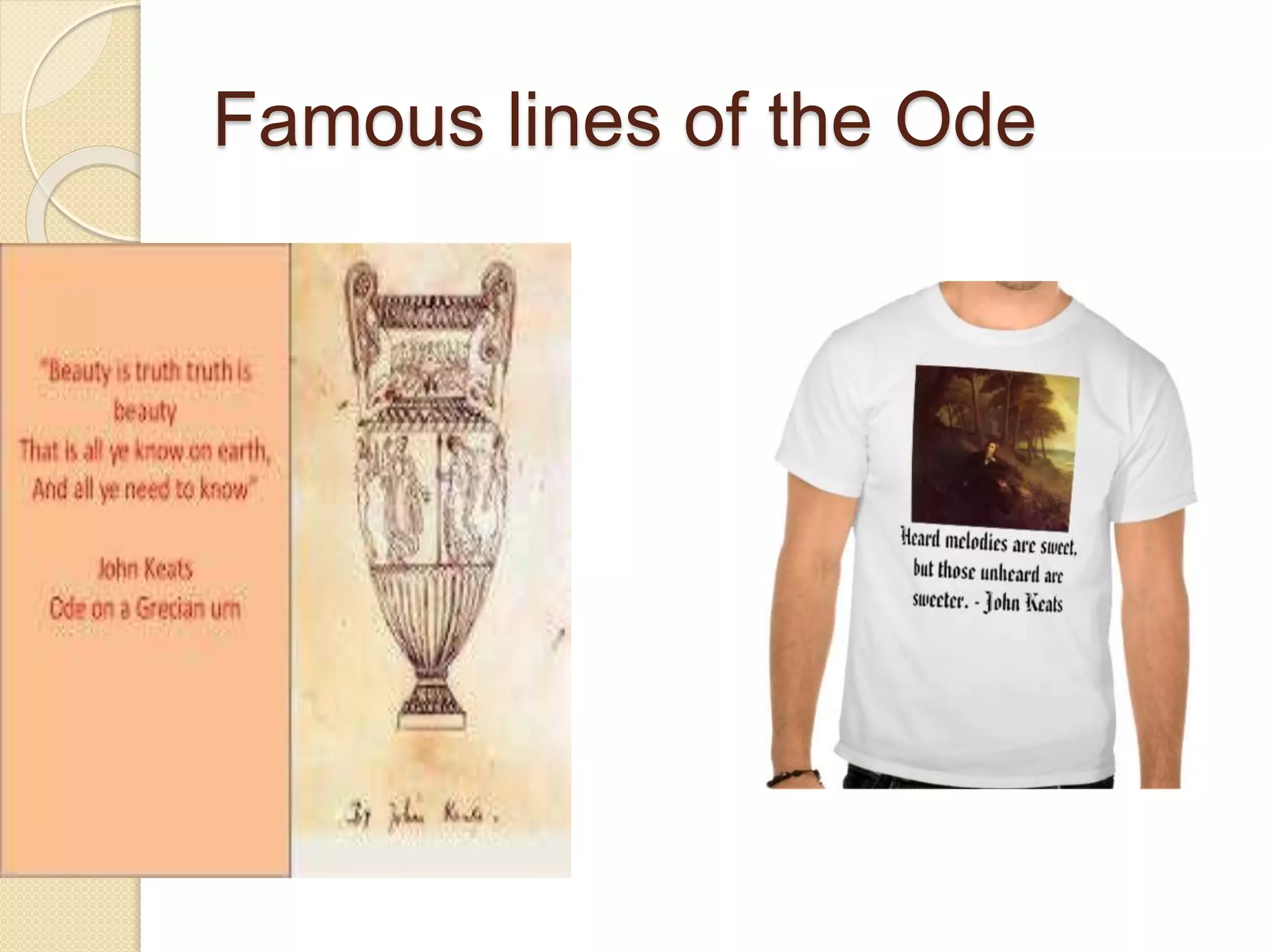 Ode to gracian urn by john Keats | PPTX