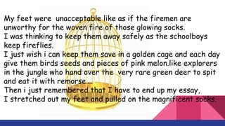 Ode to my socks | PPTX