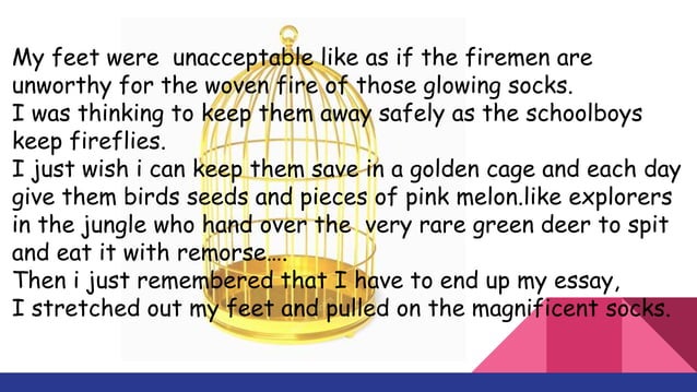 Ode to my socks | PPT