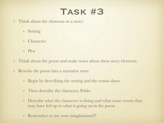 Ode to pablos tennis shoes lesson | KEY | Poetry | Books and Literature