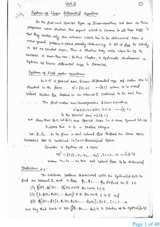 Odinary Differential Equations | PDF