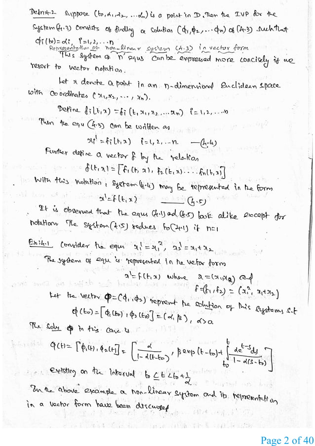 Odinary Differential Equations | PDF | Free Download