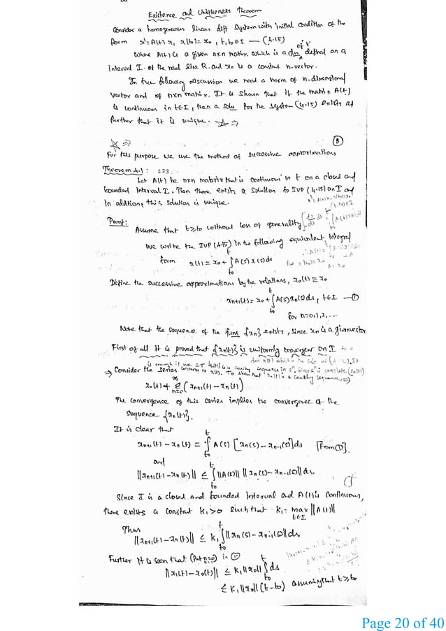 Odinary Differential Equations | PDF