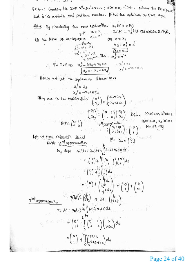Odinary Differential Equations | PDF