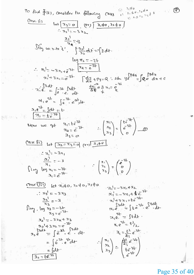 Odinary Differential Equations | PDF