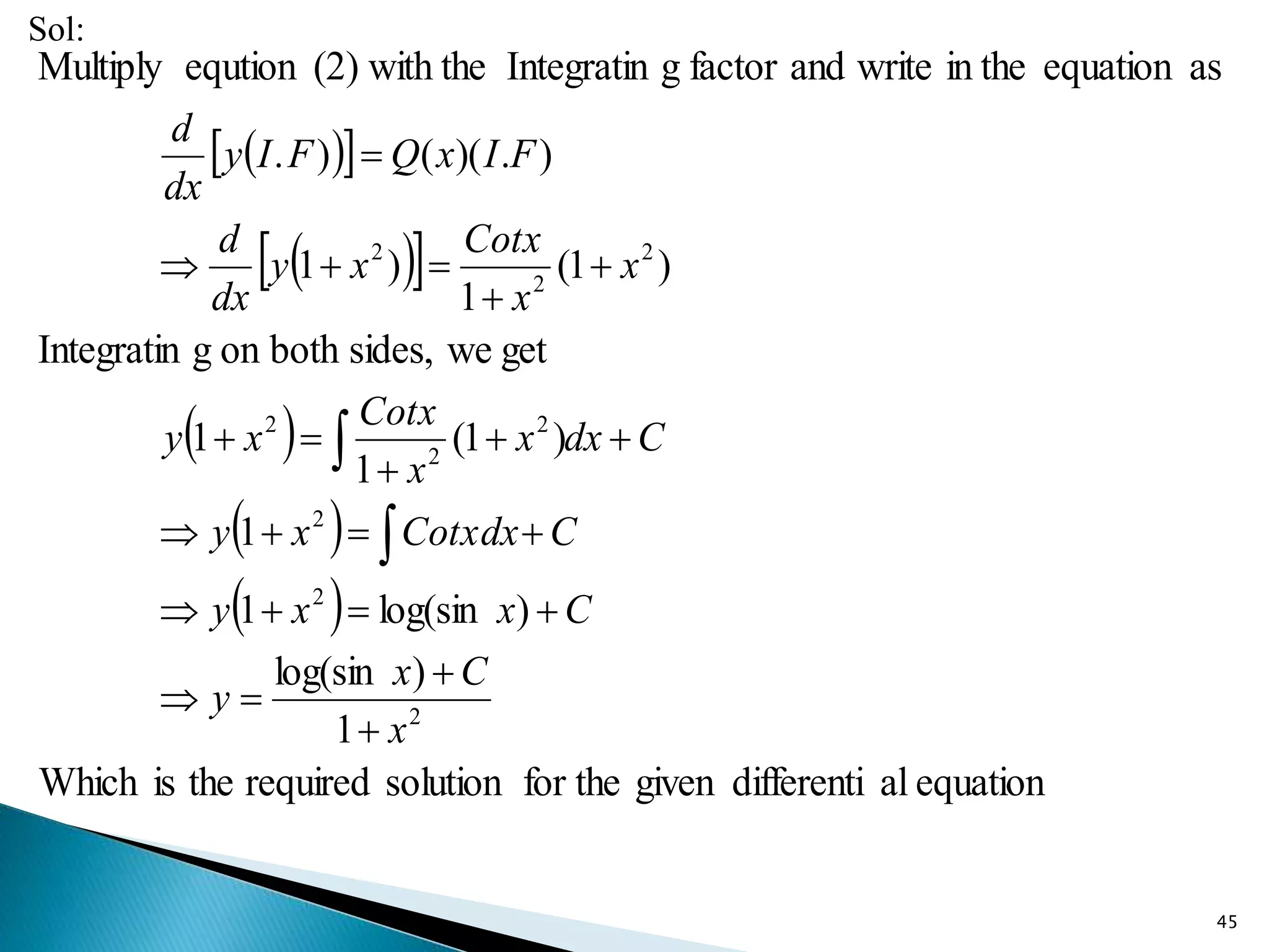 Ode And Vector Calculus Pptx