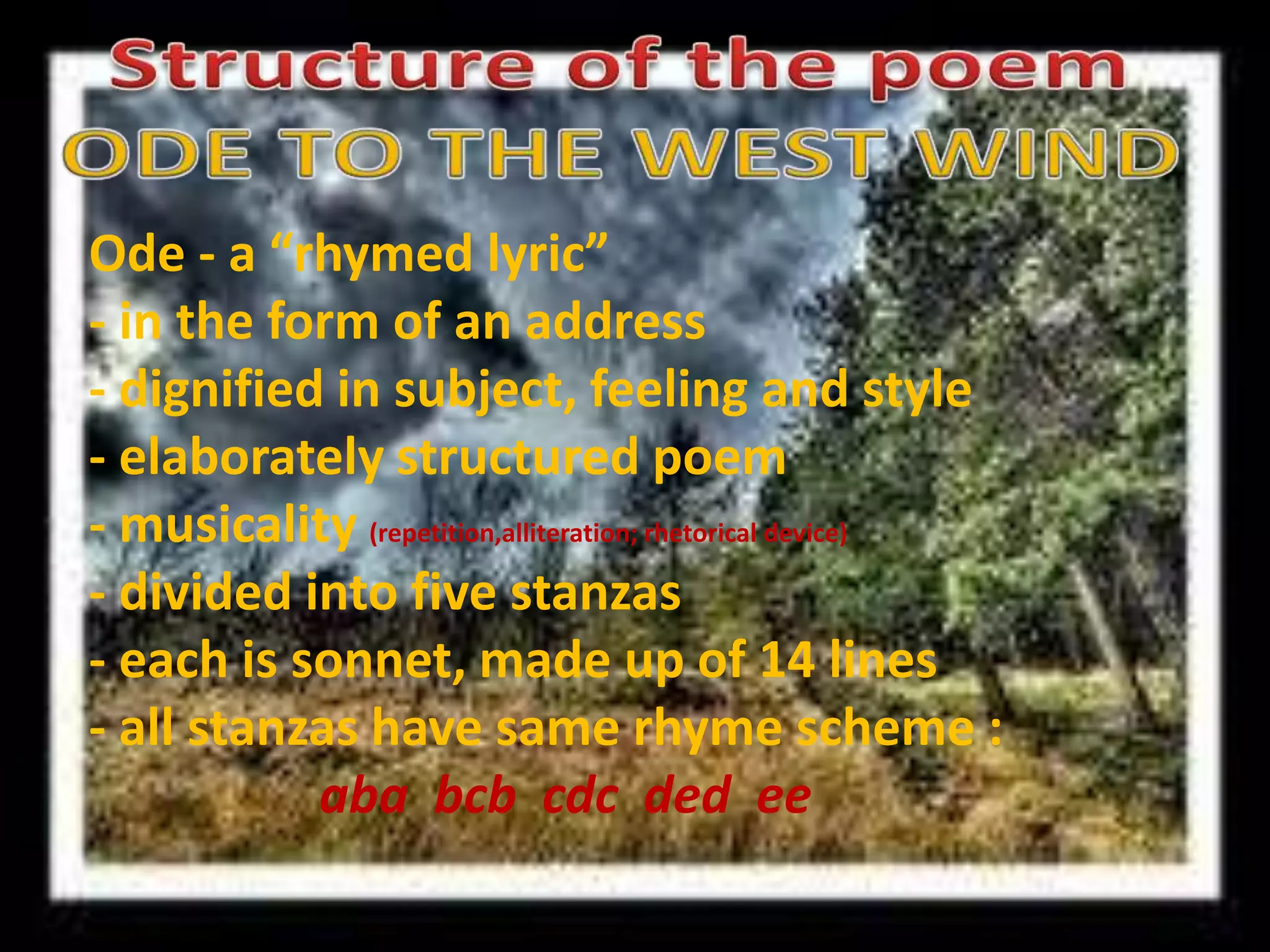 Ode to the West Wind_Shelley | PPSX