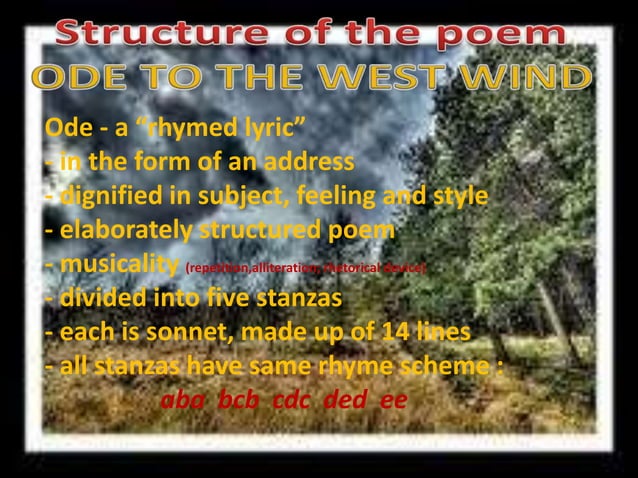 Ode to the West Wind_Shelley | PPSX