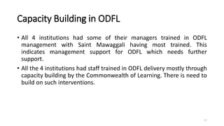 ODFL in Implementation in TEVET Institutions | PPTX