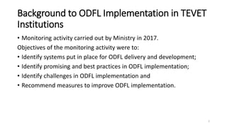 ODFL in Implementation in TEVET Institutions | PPTX