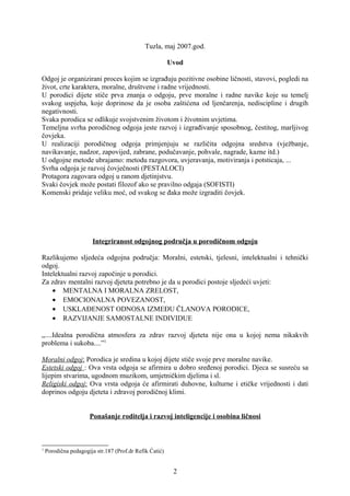 Odgoj kao temeljna funkcija porodice pedagogija-19 | DOC