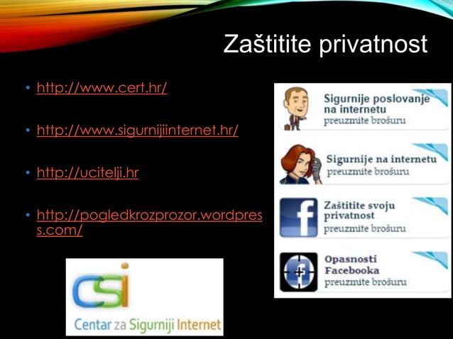Odgovorno korištenje interneta u obrazovanju | PPT