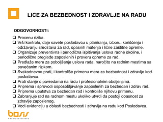 Odgovornosti rukovodilaca za BZR | PPTX