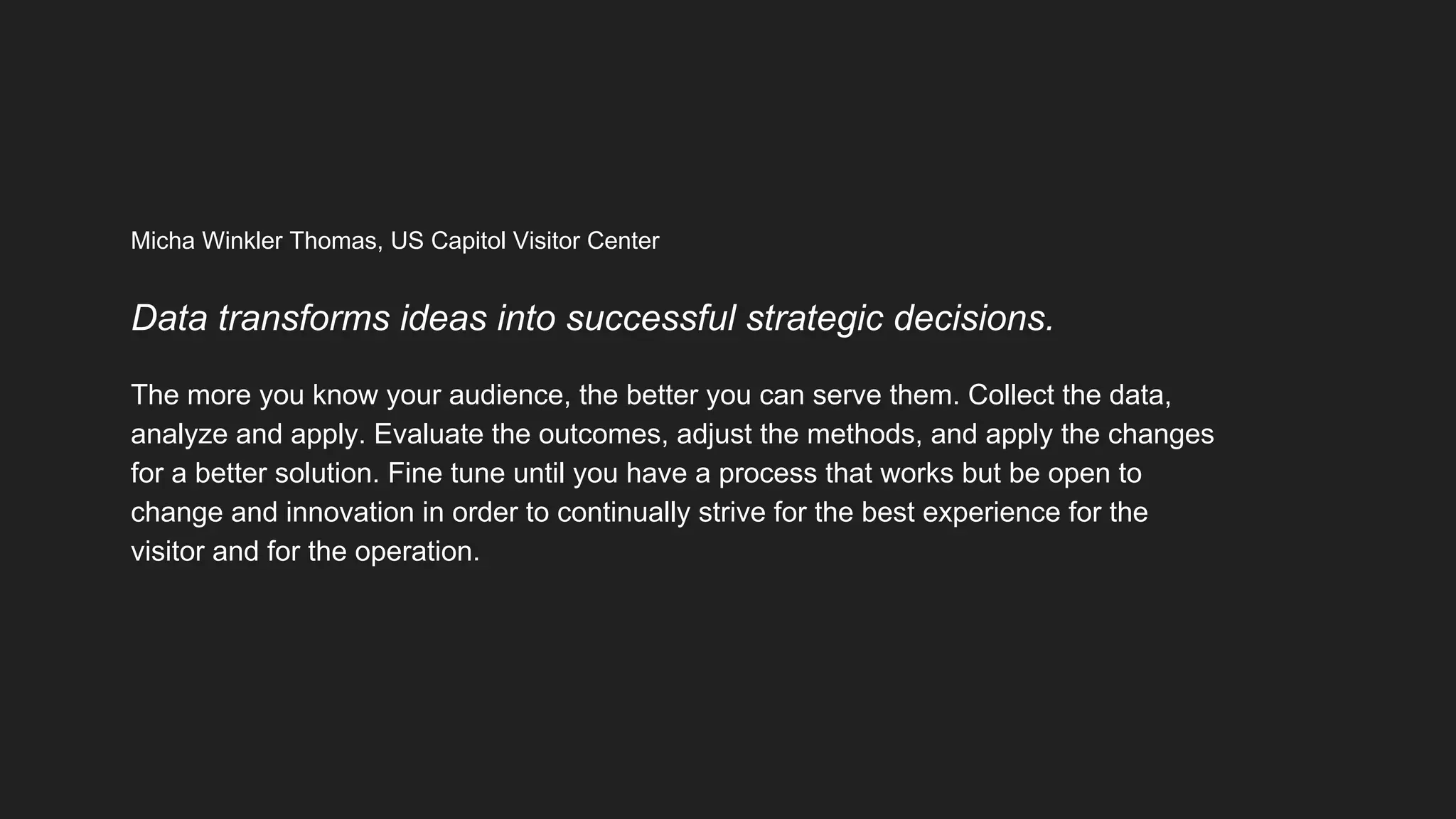 MW18 Presentation: Big Data Analytics in Museum Operations | PDF