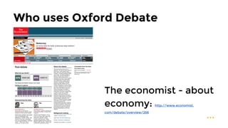 Oxford Style Debate: dossier | PDF
