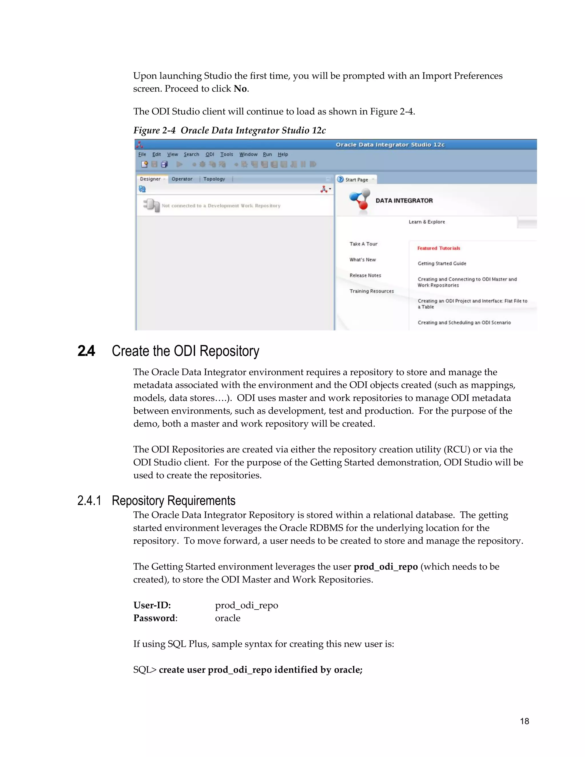 Odi 12c-getting-started-guide-2032250 | PDF