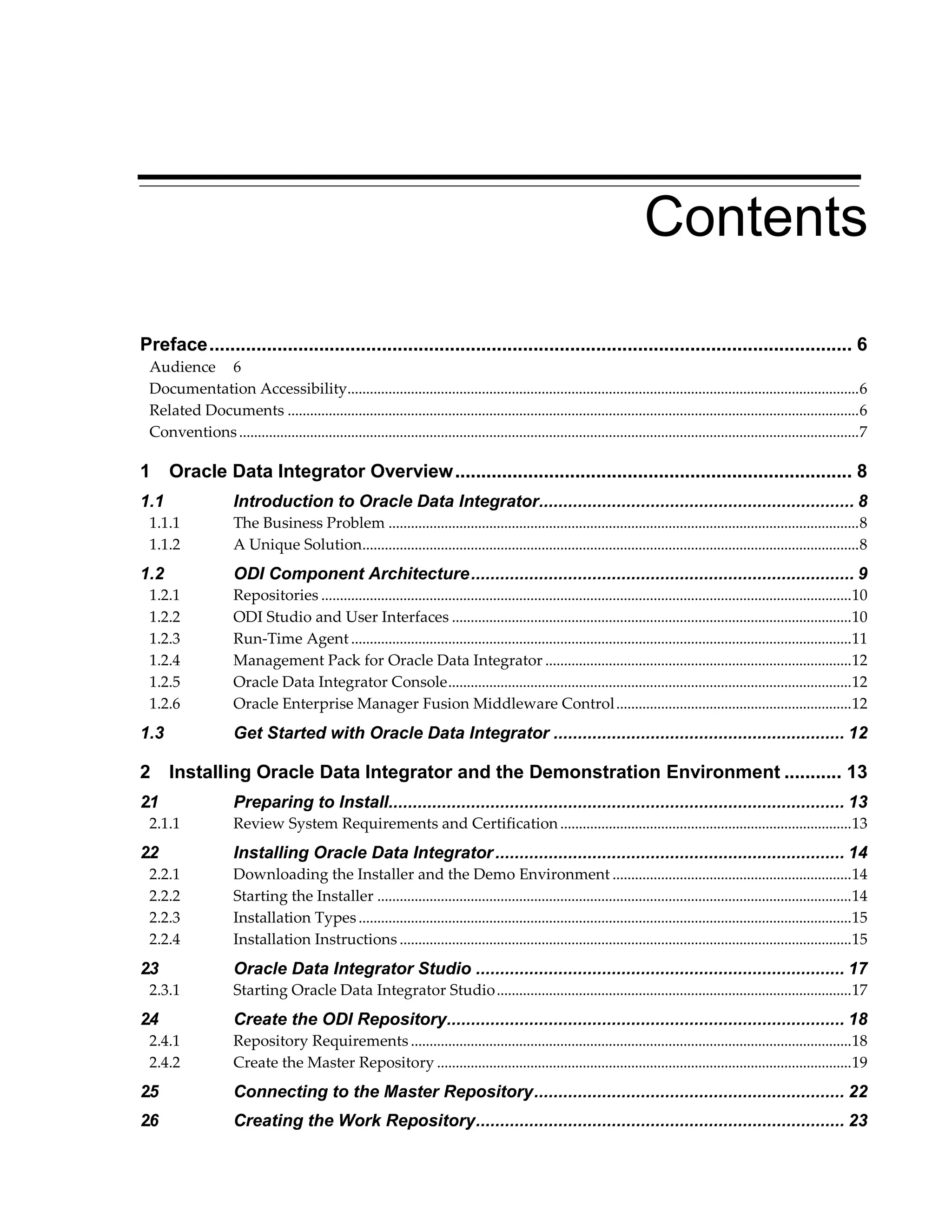 Odi 12c-getting-started-guide-2032250 | PDF