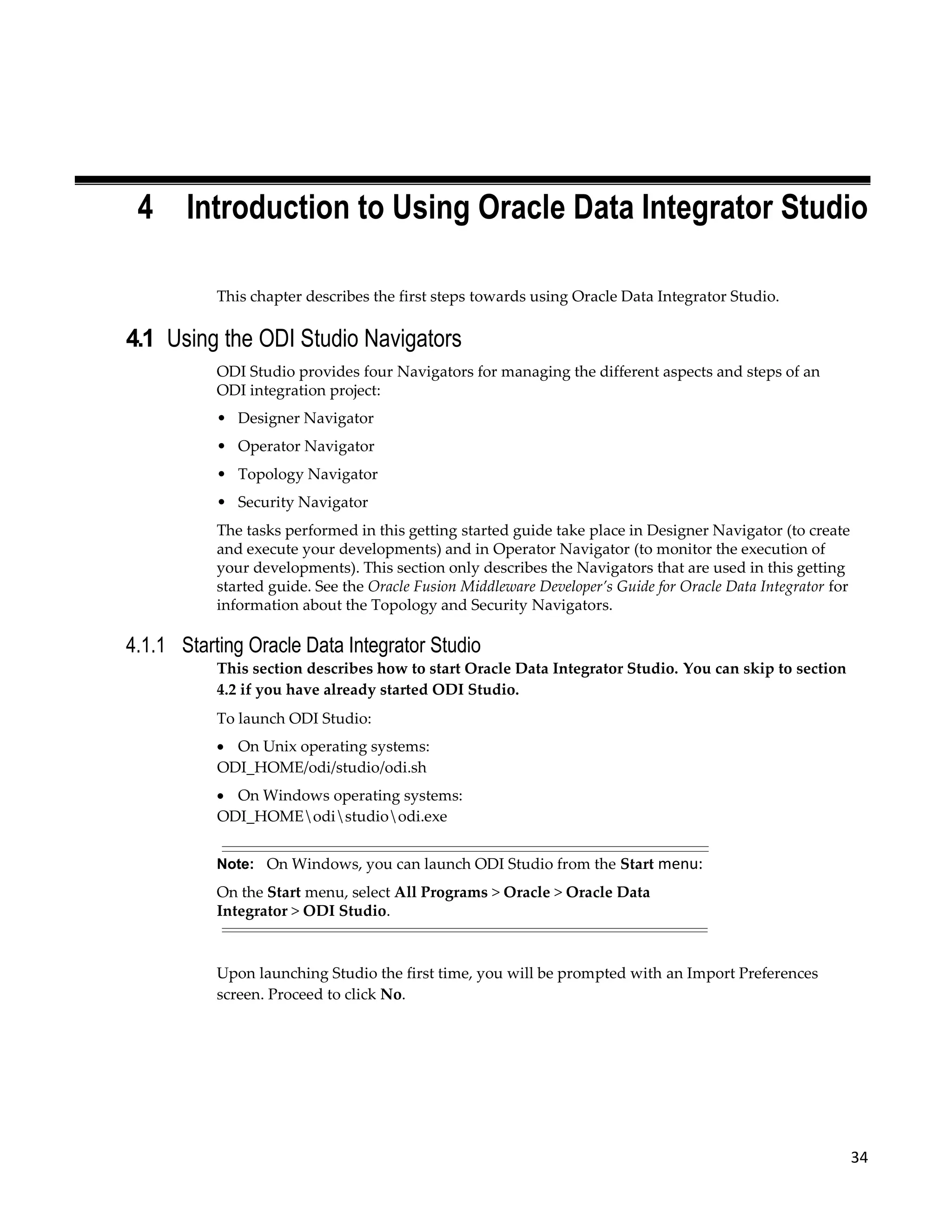Odi 12c-getting-started-guide-2032250 | PDF